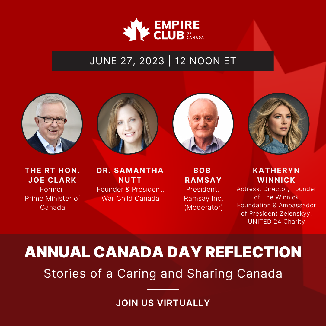 Stories of a Caring and Sharing Canada | Empire Club of Canada