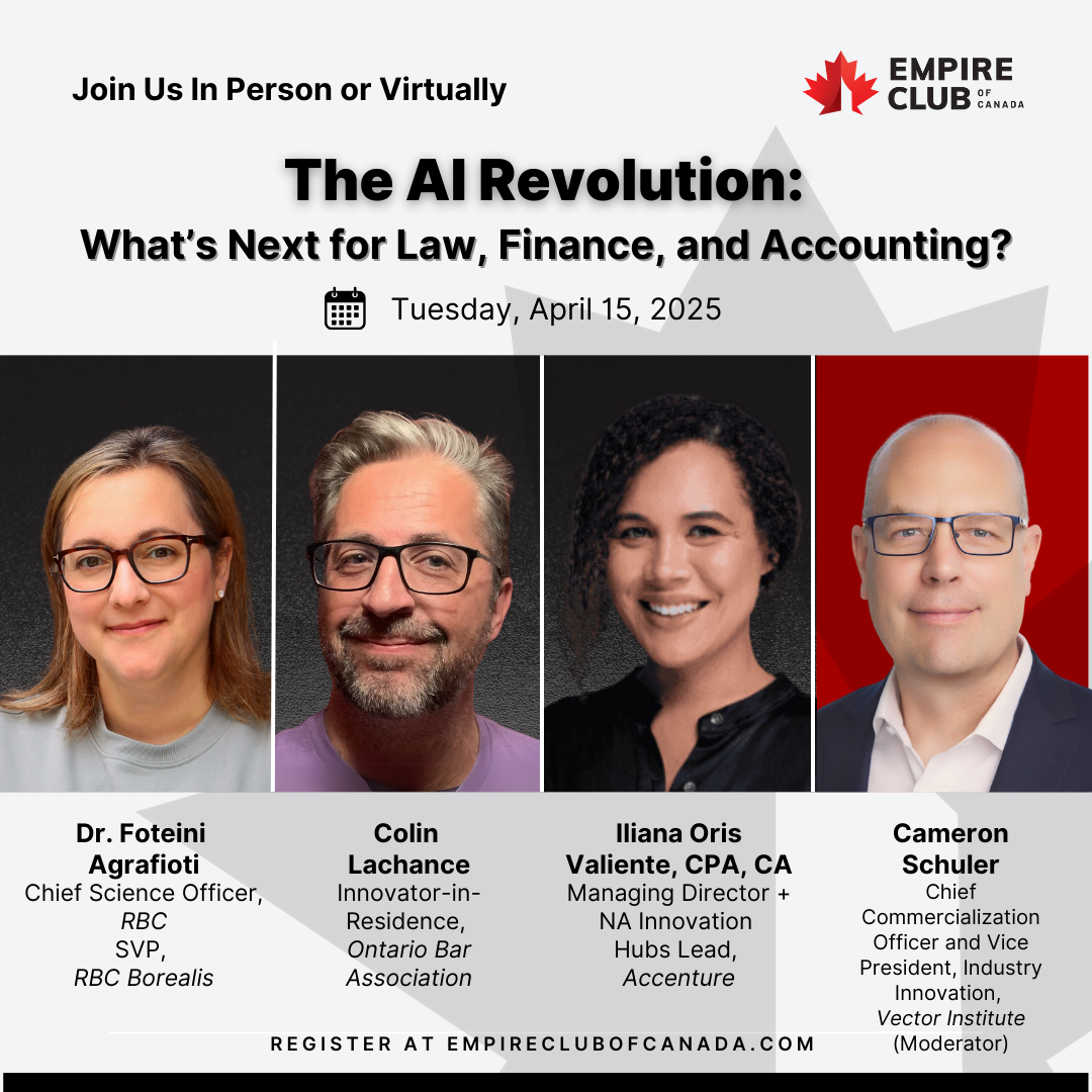 The AI Revolution | Empire Club of Canada