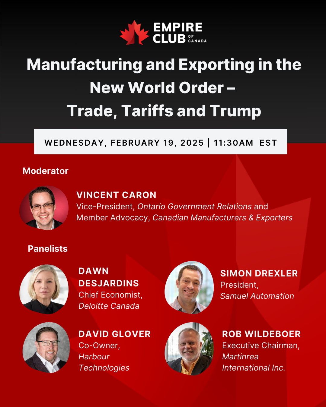 Trade, Tariffs and Trump | Empire Club of Canada